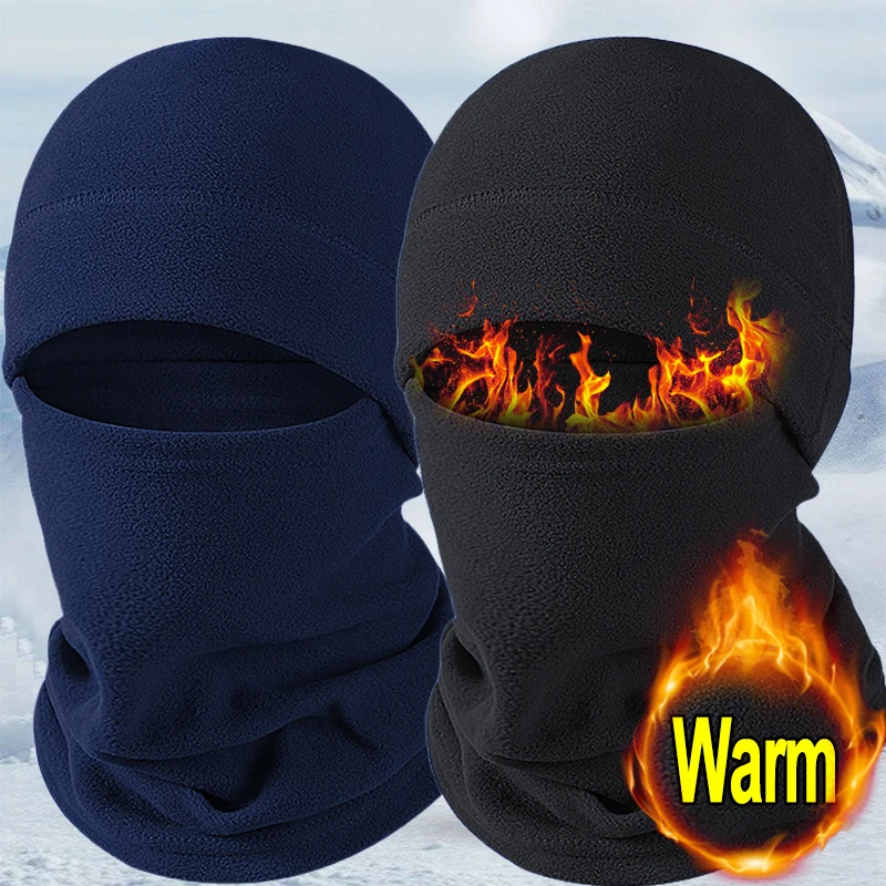 Winter-Polar-Coral-Hat-Fleece-Balaclava-Men-Face-Mask-Neck-Warmer ...