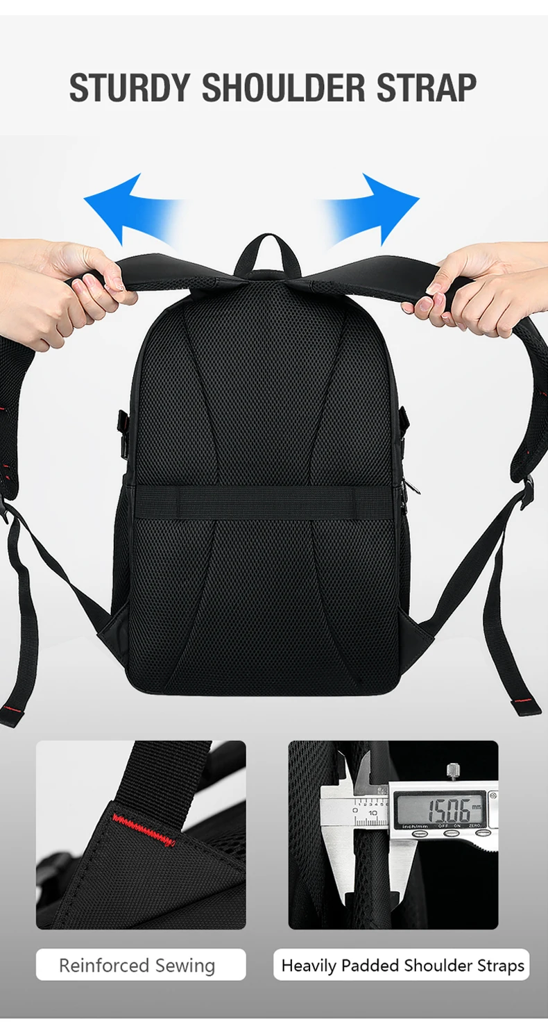 BaLang Laptop Backpack for 15.6″-17″ Computer Male Waterproof Men ...