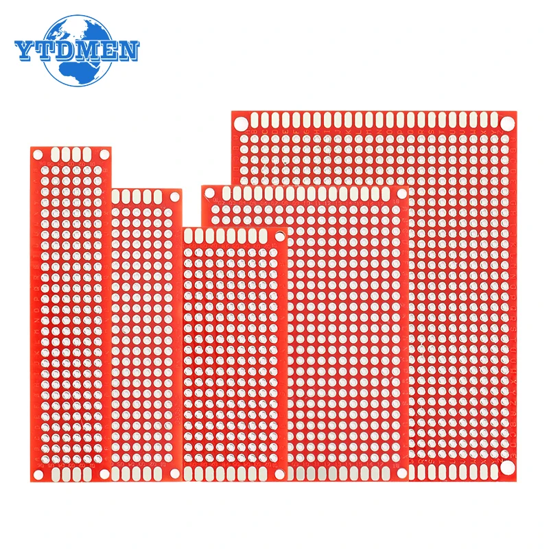 5-10PCS-PCB-Board-Prototype-Board-Red-Double-Sided-Protoboard-2x8cm ...