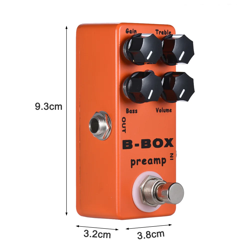 MOSKY Efeito Guitarra Pedal BB Preamp B Box Preamp Overdrive Baixo ...
