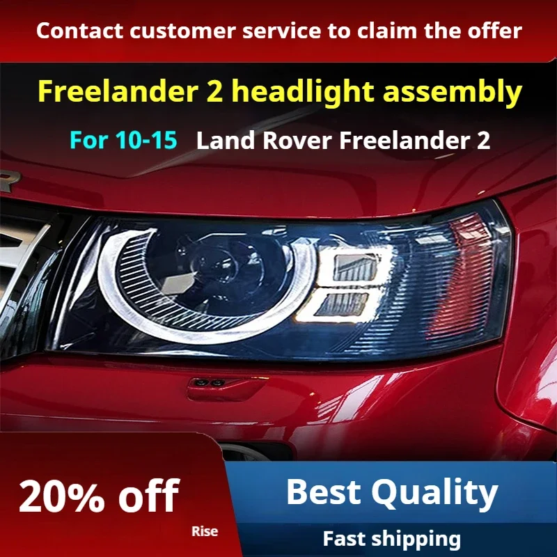 FT Car Lights For Land Rover Freelander 2 Headlight 2007-2015 LED ...