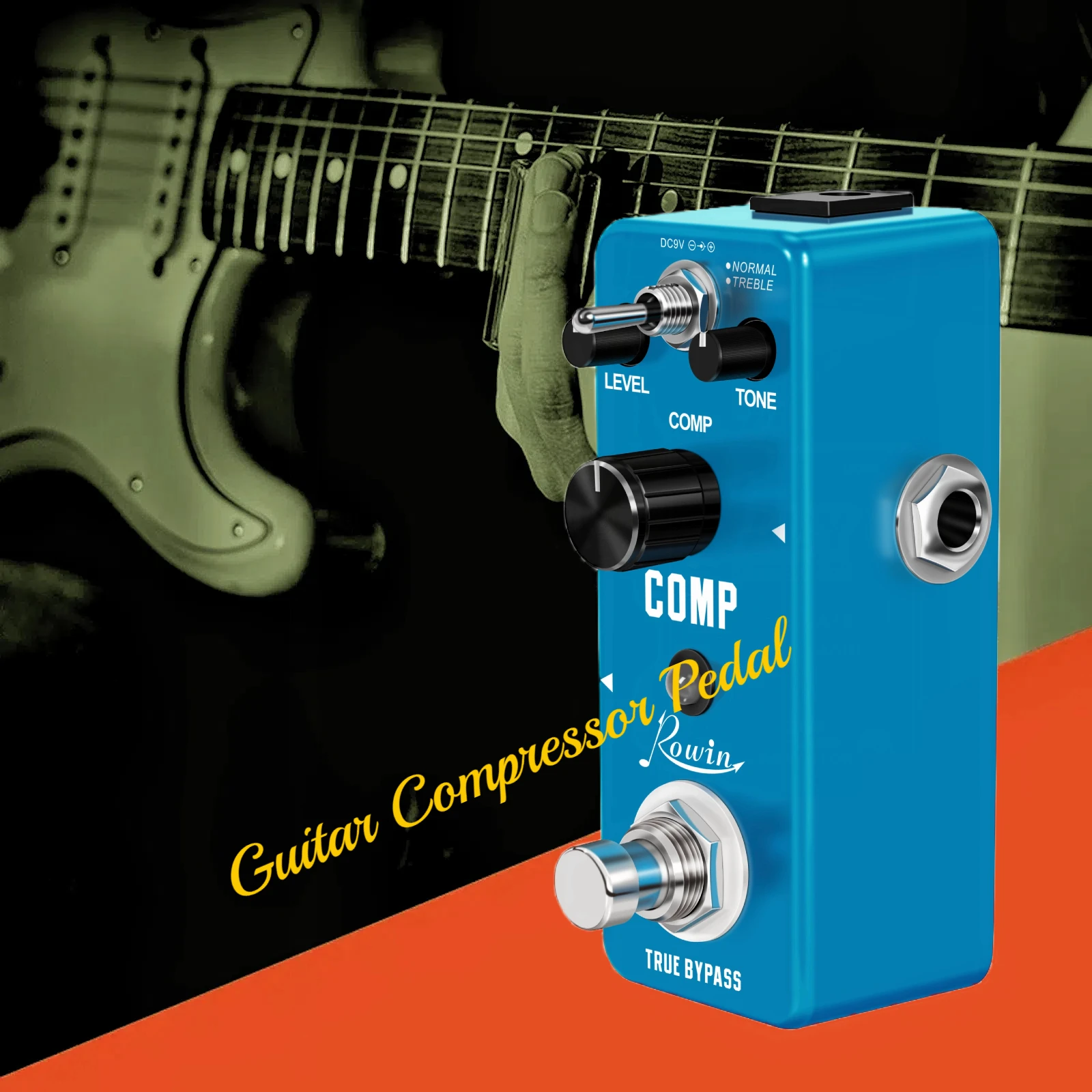 Rowin-pedal-compressor-de-guitarra-pedais-de-efeito-comp-para-pedal-de ...
