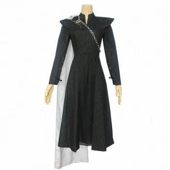 Daenerys Targaryen Cosplay Costume Season 7 Cosplay Fancy Dress Black ...