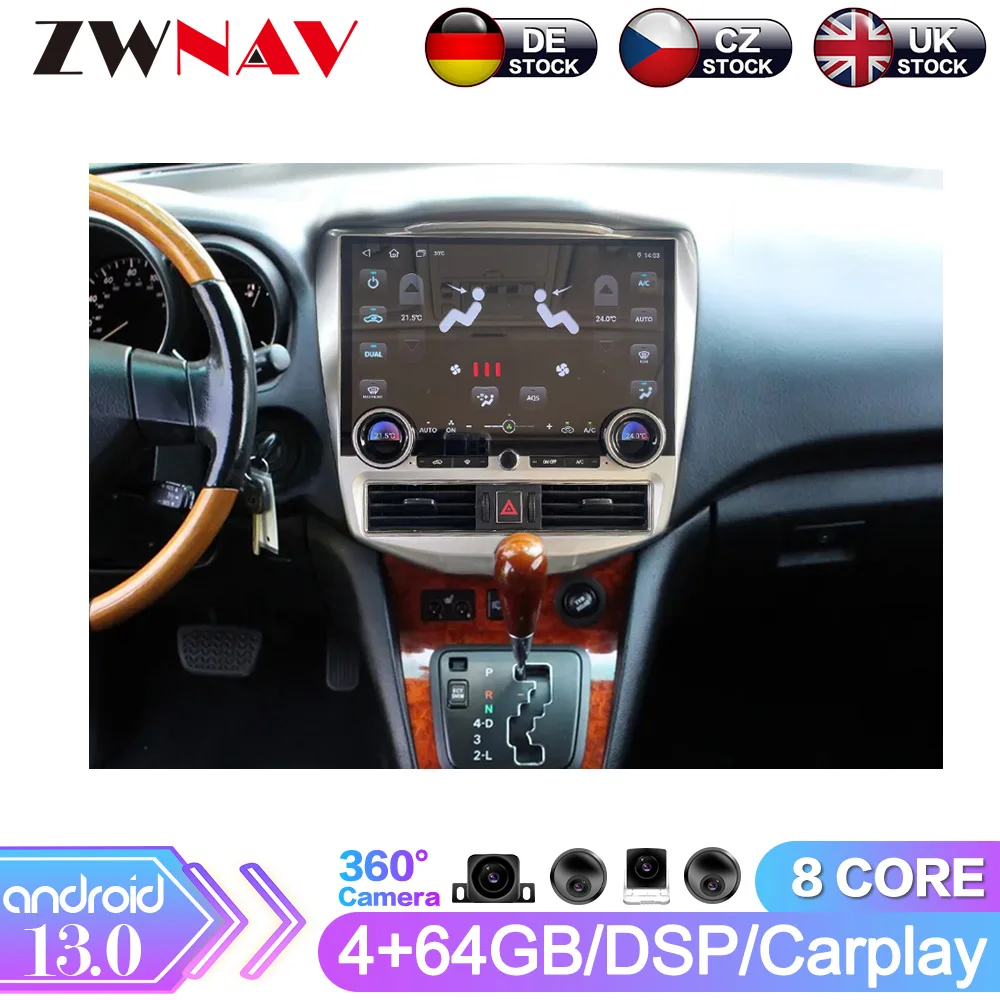 13-1-Inch-Android-13-For-Lexus-RX-RX300-RX350-2003-2008-Car-Radio ...