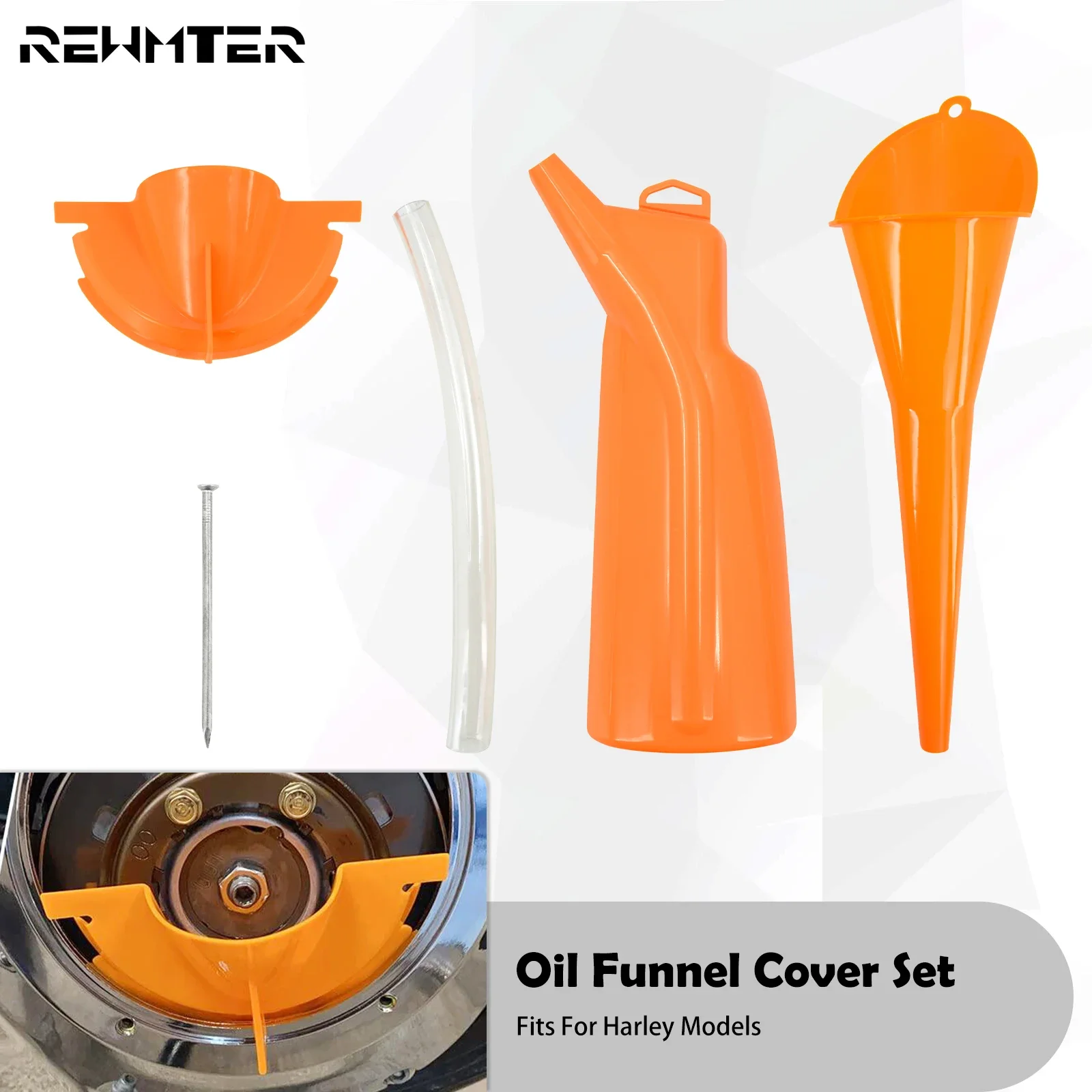 Motorcycle Oil Funnel+Primary Case Oil Fill Funnel+Oil Filter Funnel ...