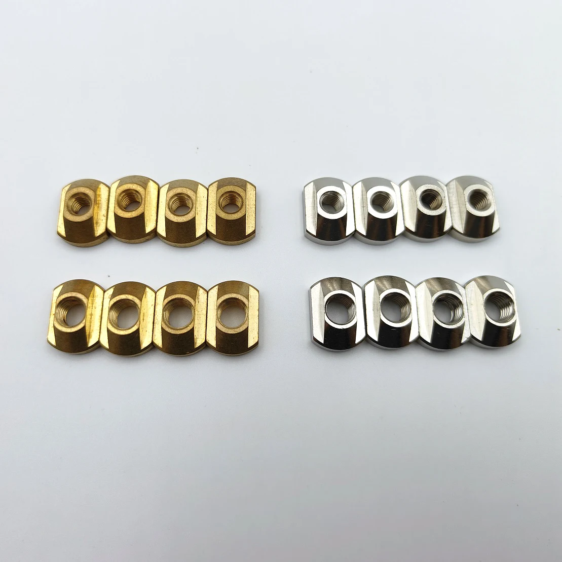 4Pcs M8 / M6 Hydrofoil Mounting Brass T-Nuts For Water Sports Surfing All Hydrofoil Tracks ...
