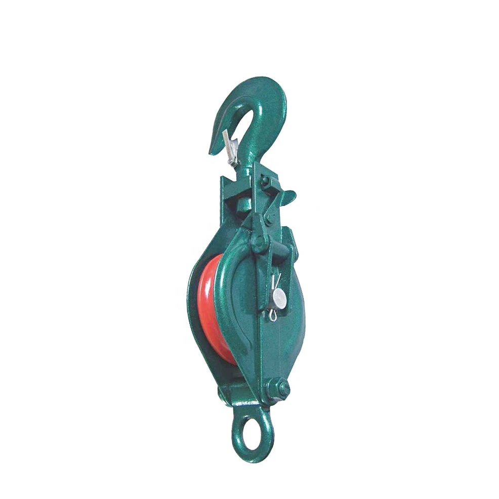 Heavy-duty-7111-Open-Type-Single-Sheave-Steel-Wire-Rope-Lifting-Snatch ...