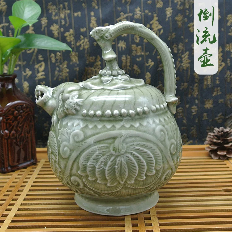 Chinese Ceramics Wine Pot Fengming Pot Coffee Tea Drinking Container ...