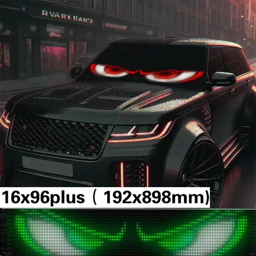 19-2x89-8cm-Truck-Led-Display-Eyes-LED-Matrix-Pixel-Panel-Flexible-USB ...