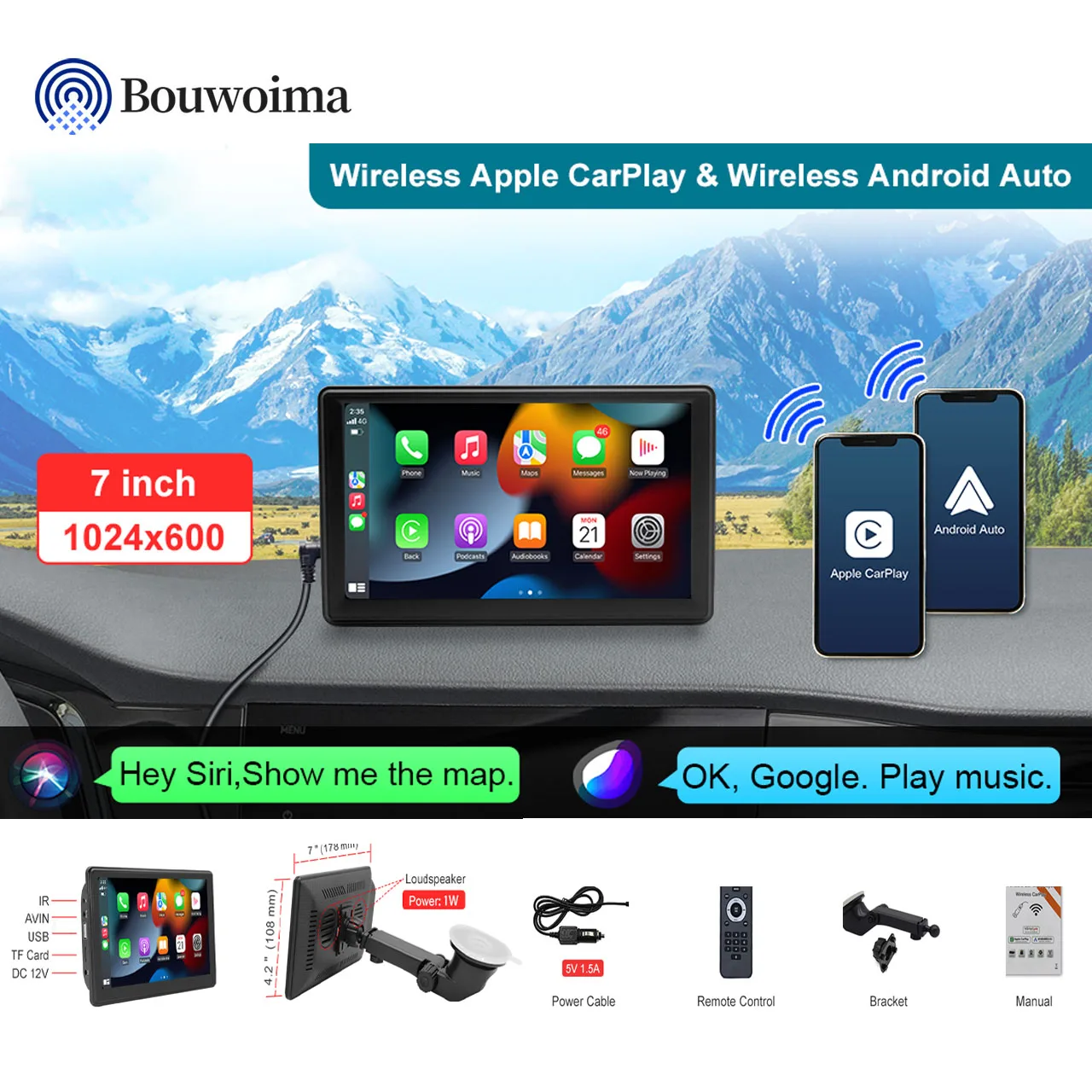 Radio Universal con Carplay para coche, sistema inteligente con Android ...