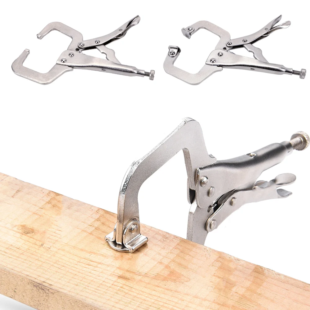 Pincer-Tong-Tenon-Locator-C-Clamp-weld-Clip-Woodwork-Fix-Plier-Alloy ...