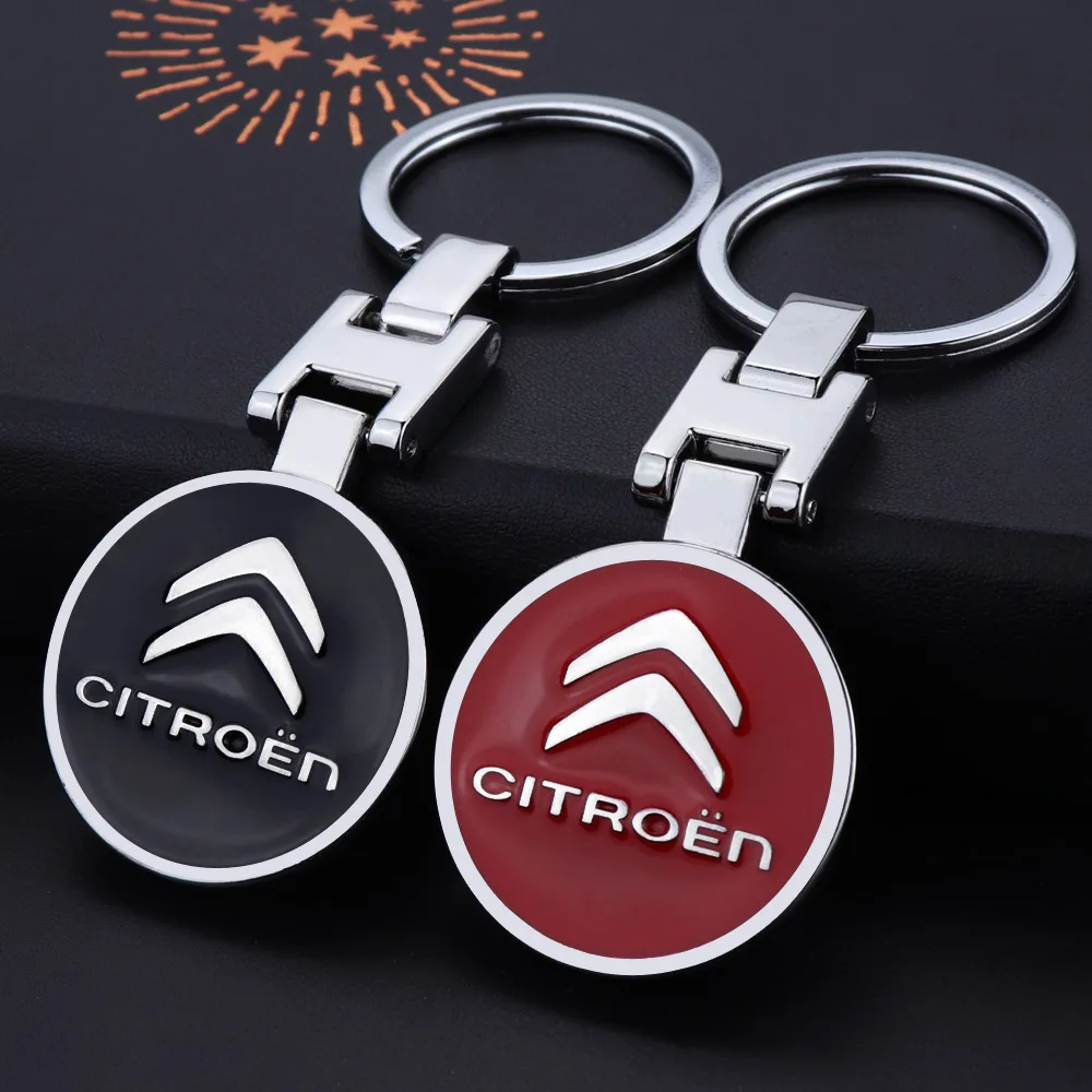 Zinc Alloy Key Ring Keychain Car Accessories For Citroen C4 C3 C5 C1 C2 ...
