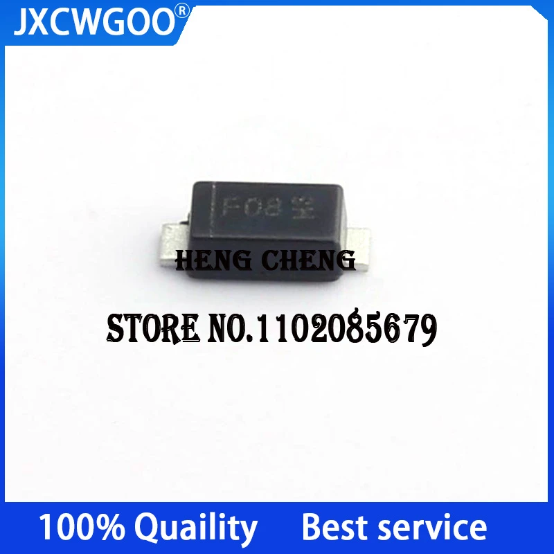 10PCS 100%New Original DFLS1200 7 DFLS1200 marking:F08 SOD123 200V 1A ...