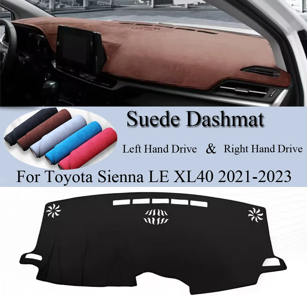 For-Toyota-Sienna-LE-XL40-2021-2022-2023-Suede-Leather-Dashmat-Dash-Mat ...