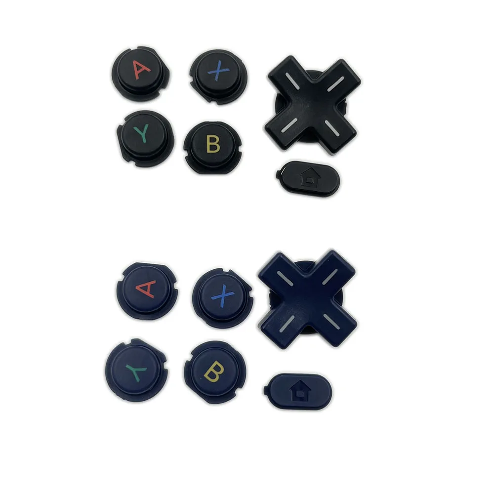 10sets Dark Grey Blue Button Set For New 3dsll 3ds Ll Xl Abxy Buttons D ...