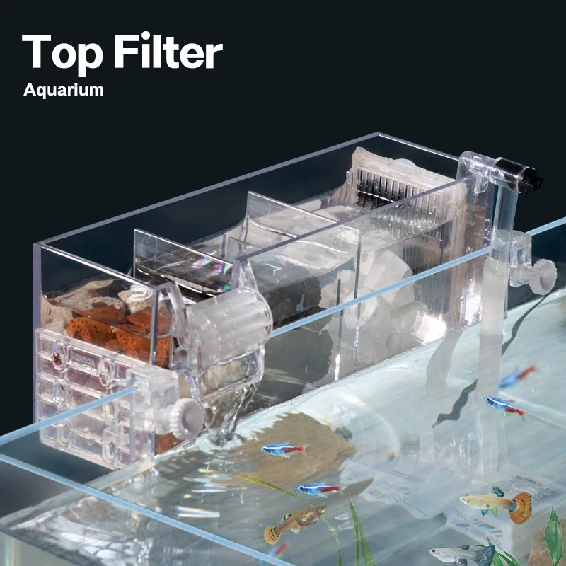 Aquarium-Wall-Mounted-Waterfall-Filter-Roller-Circulating-Oxygen ...