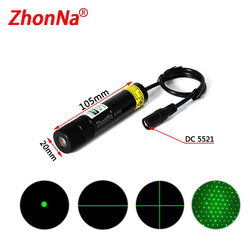 532nm Green Gypsophila Laser Light Laser Module Infrared Cross Line ...