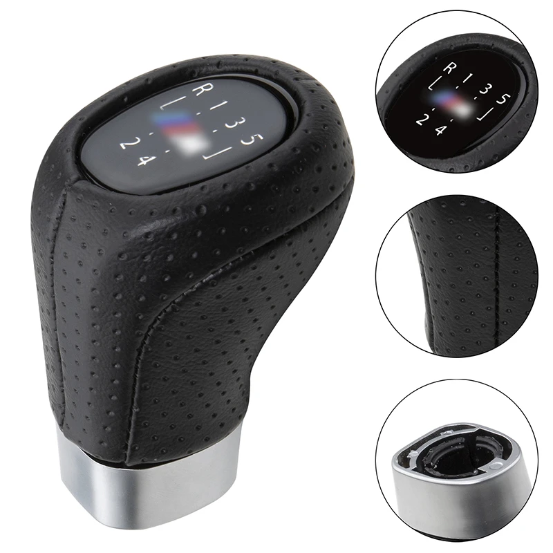 Car Gear Shifter Knob M Sport Manual Shift Knob Level Stick 5 Speed For ...