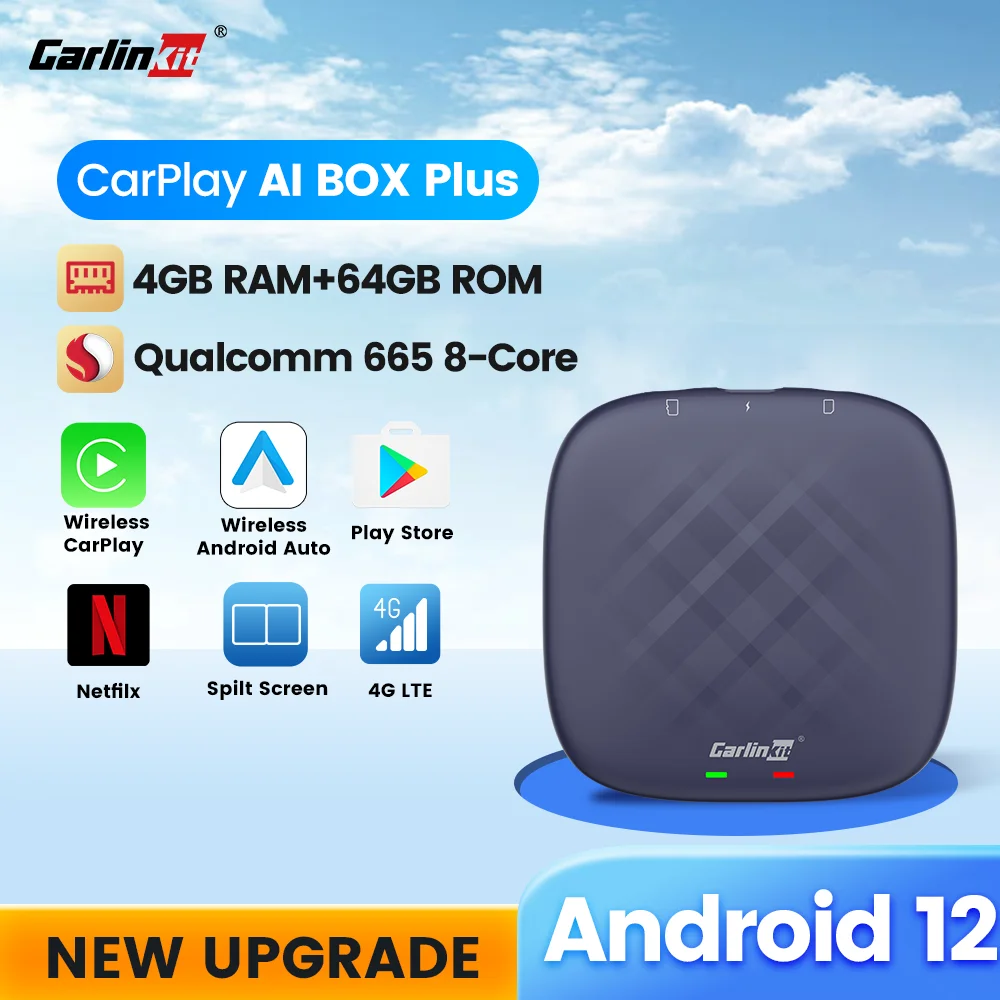 Carlinkit Carplay Ai Box Plus Android 12 Wireless Carplay Android Auto Android Tv Box Carlinkit ...