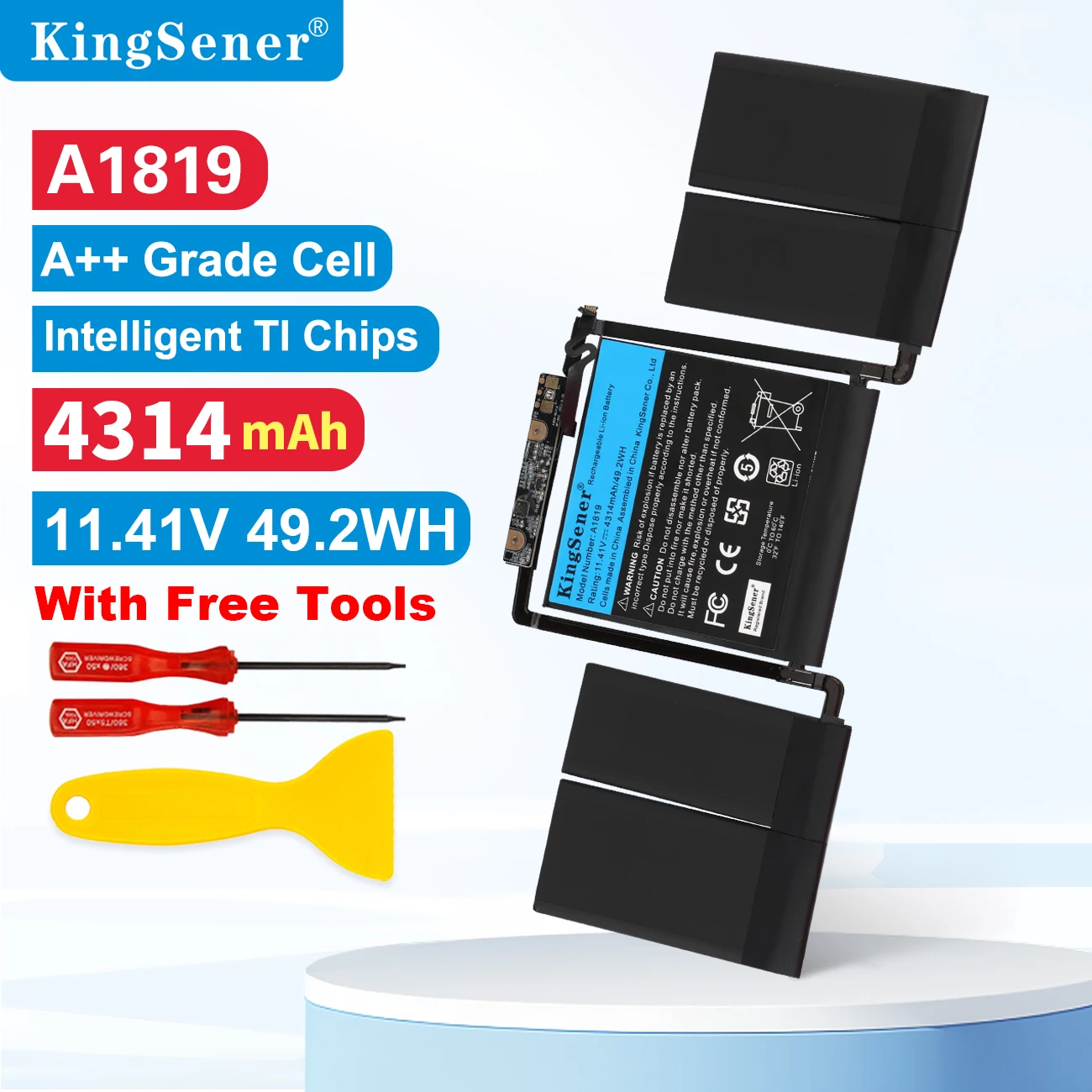 KingSener-A1819-Battery-for-Apple-MacBook-Pro-13-Touch-Bar-A1706-Late ...