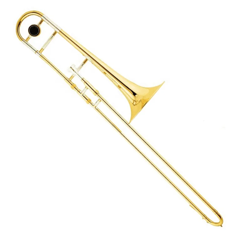 SEASOUND-OEM-Bb-Key-Gold-Tenor-Trombone-Musical-Instrument-Trombon ...