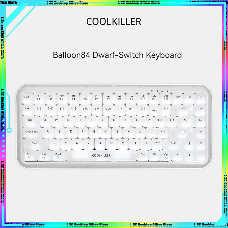 Coolkiller-Dwarf-Axis-Mechanical-Keyboard-Balloon84-Wireless-Tri-mode ...