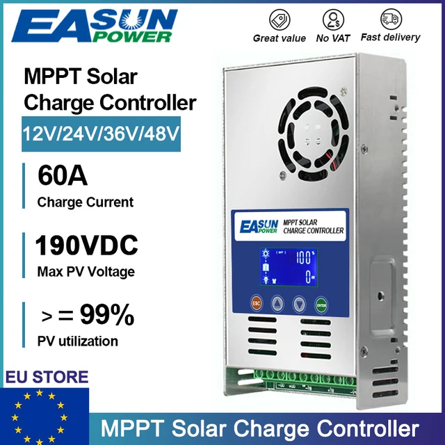 Easun mppt 60/80a Solar laderegler Blei Säure Lithium Batterie regulator 12V 24V 36V 48V Auto ...