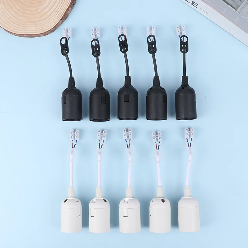 5Pcs E27 Lamp Holder Construction Socket Lamp Holder With Cable ...