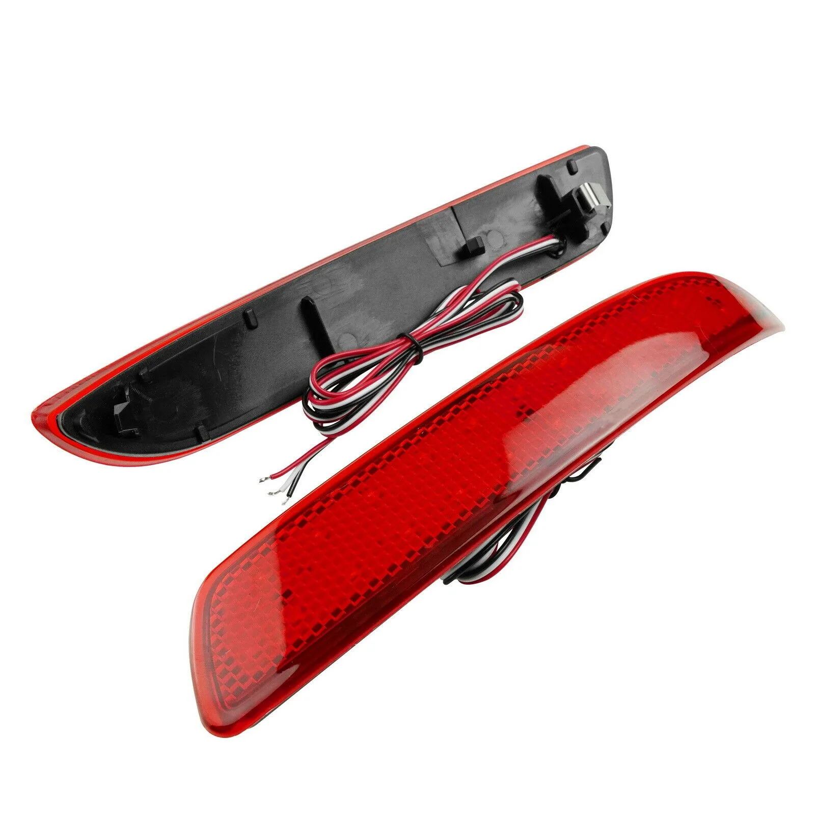 1-Pair-Red-LED-Rear-Bumper-Reflector-Tail-Stop-Brake-Light-for-BMW-X5 ...