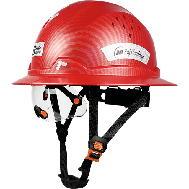 Full Brim Hard Hat With Visor For Engineer Construction Work Cap For ...