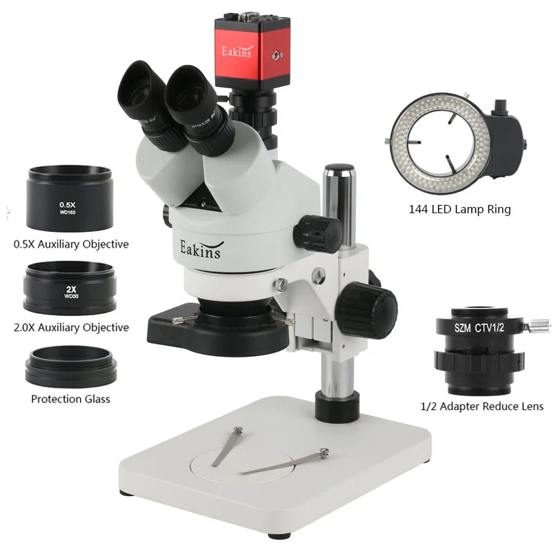13MP HDMI/VGA Mikroskop Kamera 3,5 90X Simul Brenn Kontinuierliche Zoom ...
