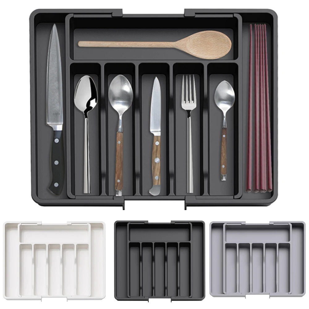Silverware-Drawer-Organizer-Expandable-Cutlery-Tray-Kitchen-Adjustable ...