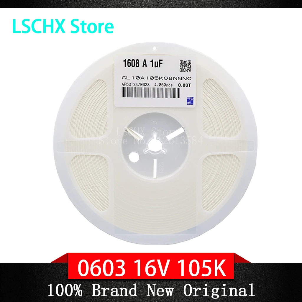 4000pcs-Reel-0603-1uF-105-6-3V-10V-16V-25V-50V-X5R-SMD-Capacitor ...