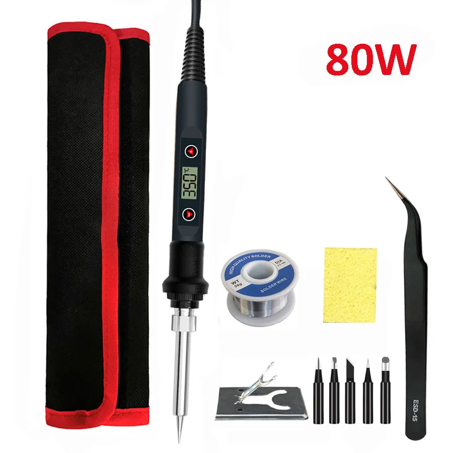 60w/80w Electric Digital Soldering Iron Station 220v 110v Temperature ...