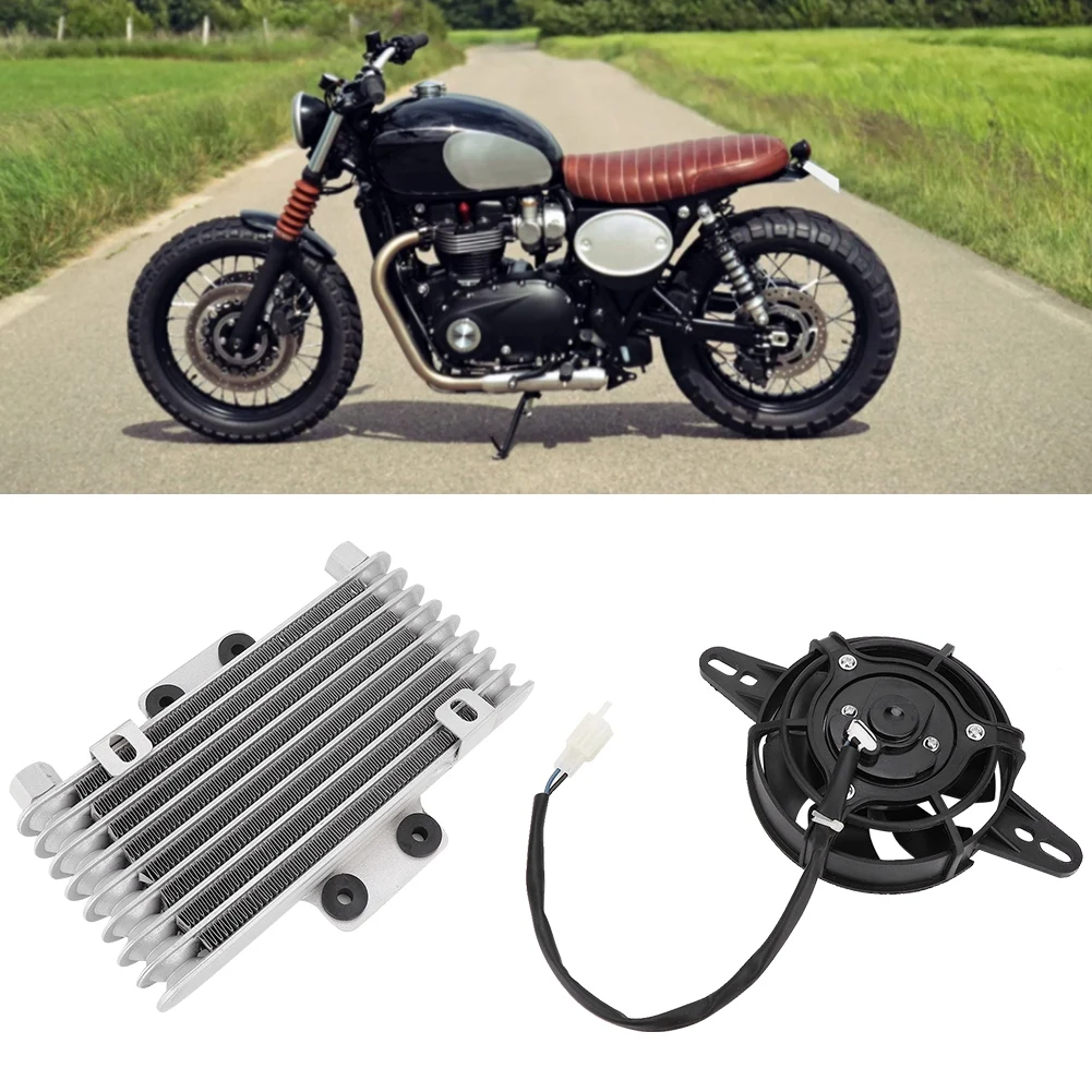 Motorcycle Oil Cooler Universal Oil Cooler Universal Upgrade Aluminum ...