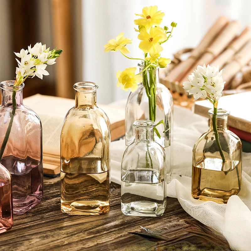 Vase-Room-Decor-Clear-Glass-Vase-Home-Decoration-Flower-Vase-House ...