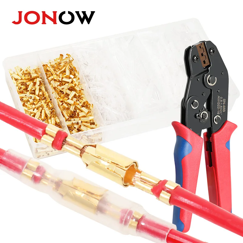 400/600PCS Bullet Wire Connectors Boxed Male Female Connection Cable ...