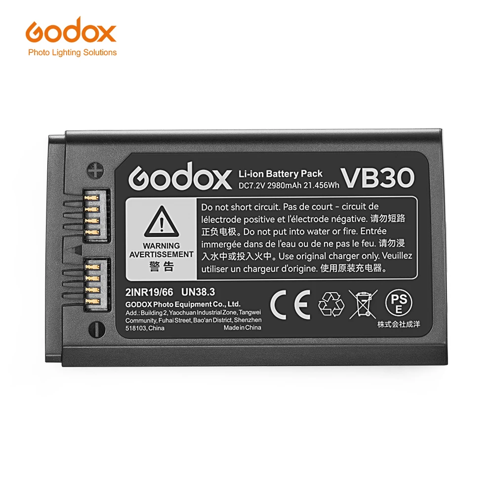 GODOX-VB30-2980mAh-Speedlight-Flash-Lithium-Battery-for-V1PRO-Camera ...