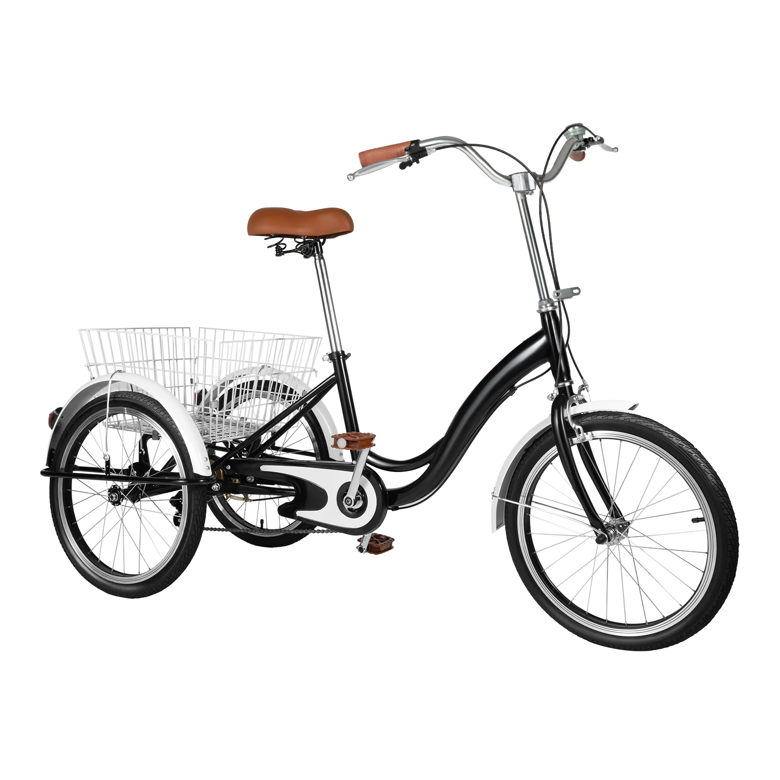 20-Inches-Modern-High-Carbon-Steel-Tricycle-Outdoor-with-Back-Basket ...