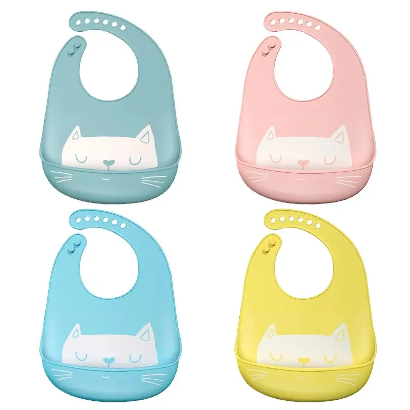 Silicone-Baby-Bib-Waterproof-Infant-Bibs-Newborn-Feeding-Boys-Girls ...