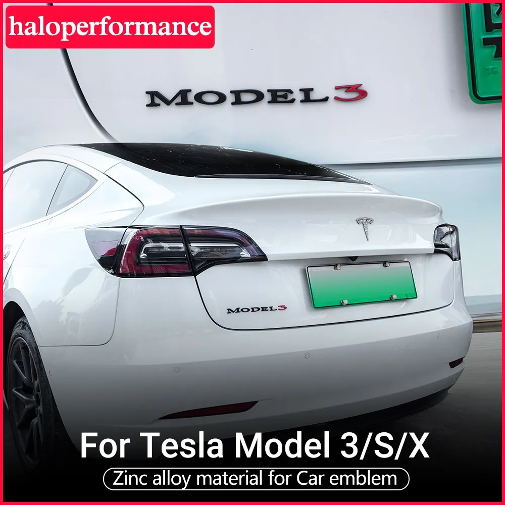 New 2021 Model3 Car Sticker For Tesla Model 3 S X Y Accessories Letter ...