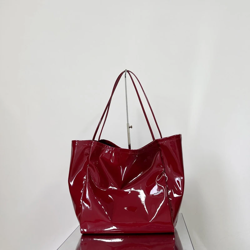 Red Patent Tote