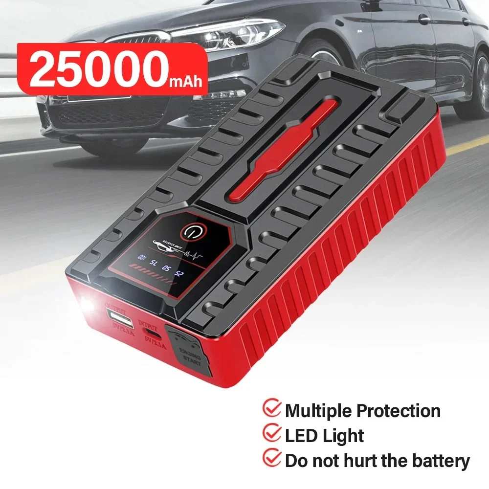 Car-Jump-Starter-25000mAh-portable-car-battery-charger-12V-Output-Cars ...
