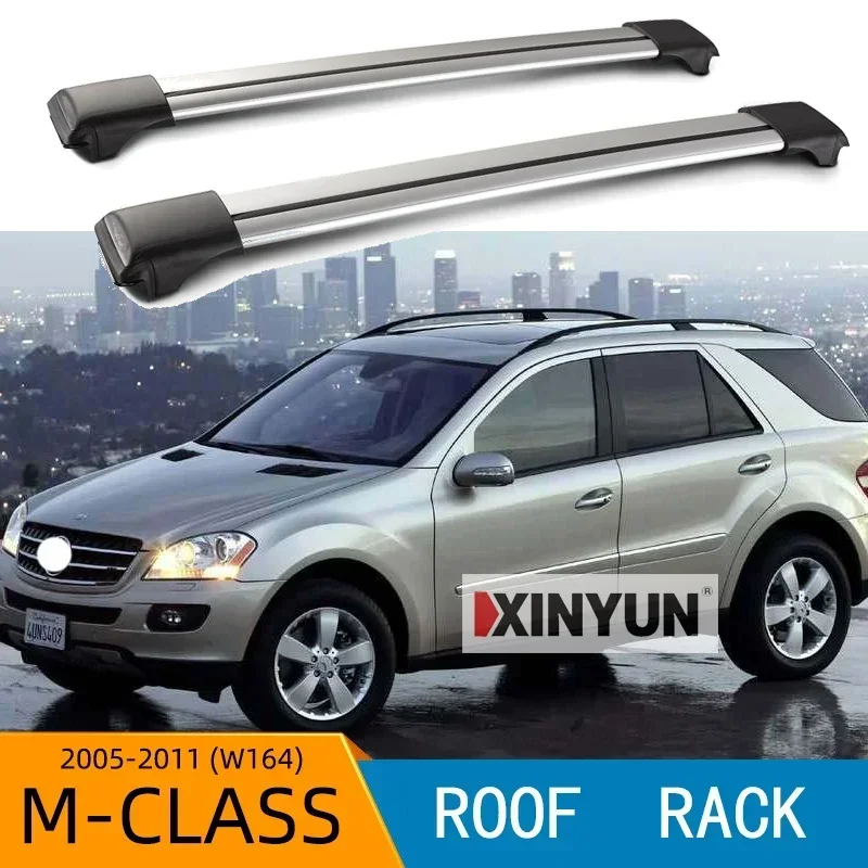 2Pcs-Roof-Bars-for-Mercedes-Benz-M-CLASS-W164-SUV-2005-2011-Aluminum ...