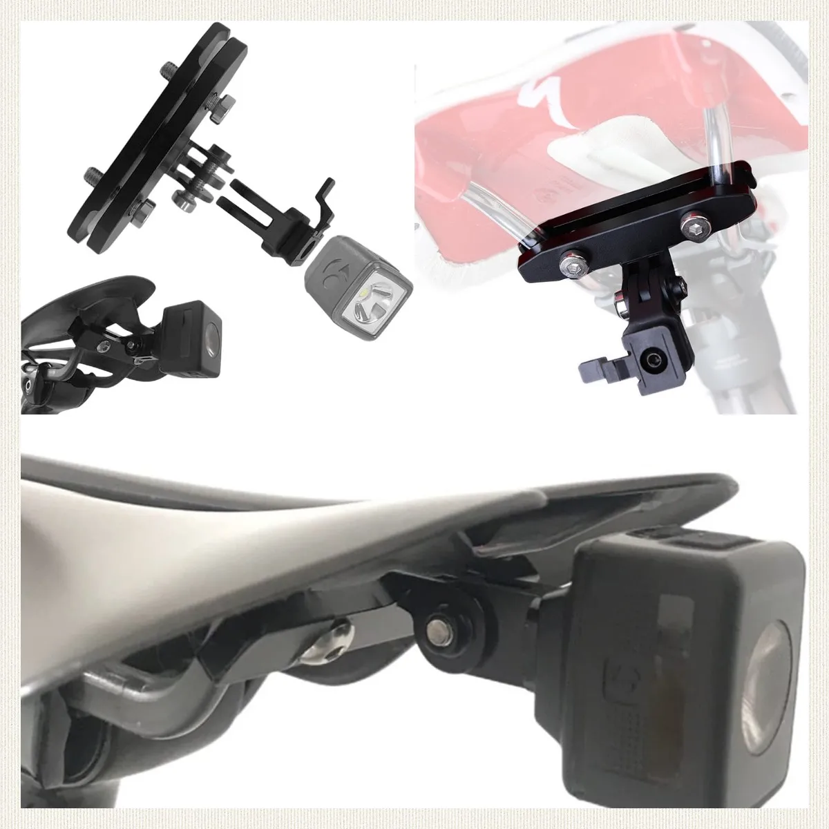 1 Pc Bicycle Saddle Light Mount For Trek Bontrager Headlight Holder ...