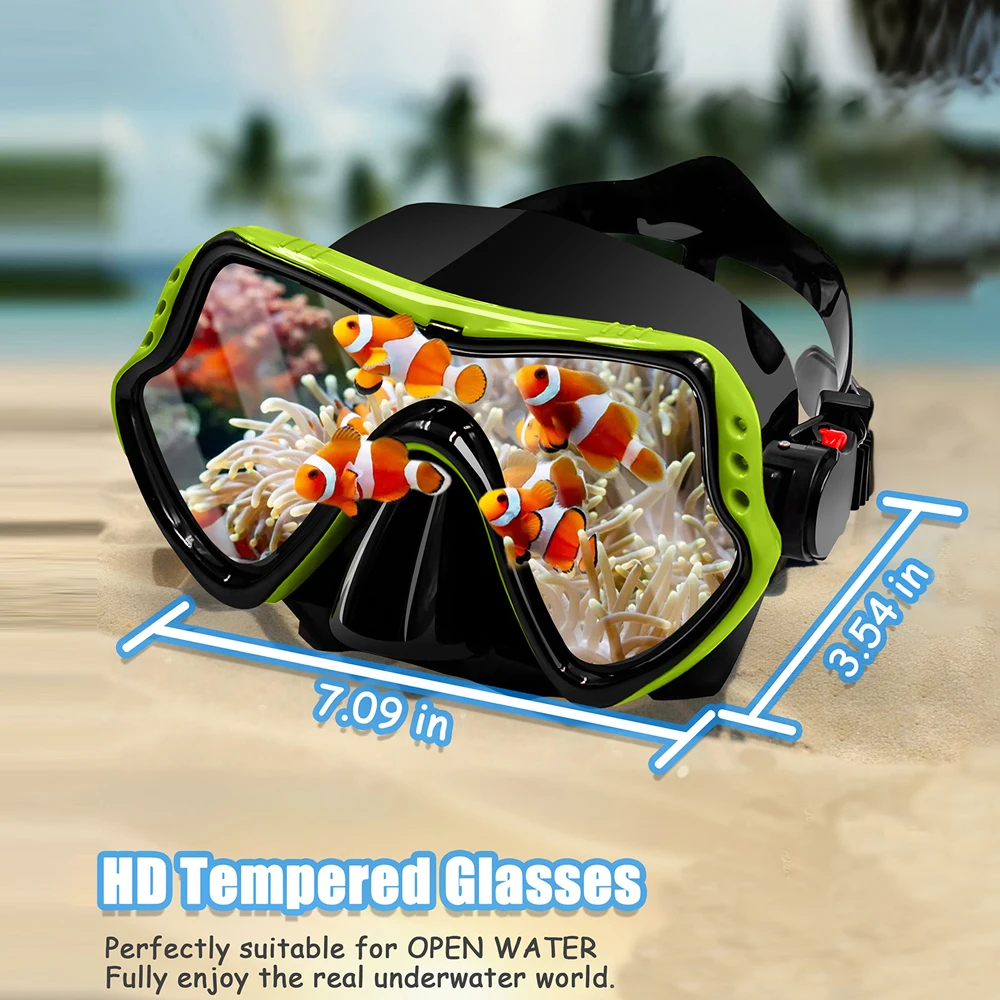 Snorkeling-Mask-Professional-Diving-Mask-Set-for-Adult-Scuba-Free ...