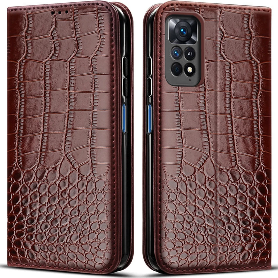 Redmi Note 11S Cover For Xiaomi Redmi Note 11S Case book stand Leather ...
