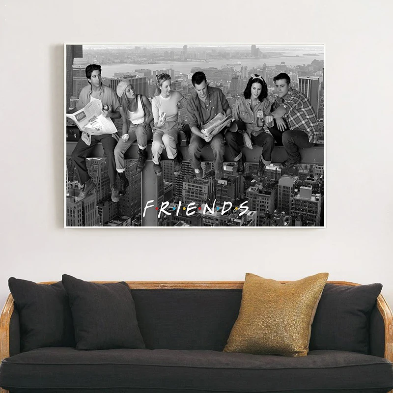 Friends Classic TV Show Characters Posters Canvas Painting Vintage Wall ...