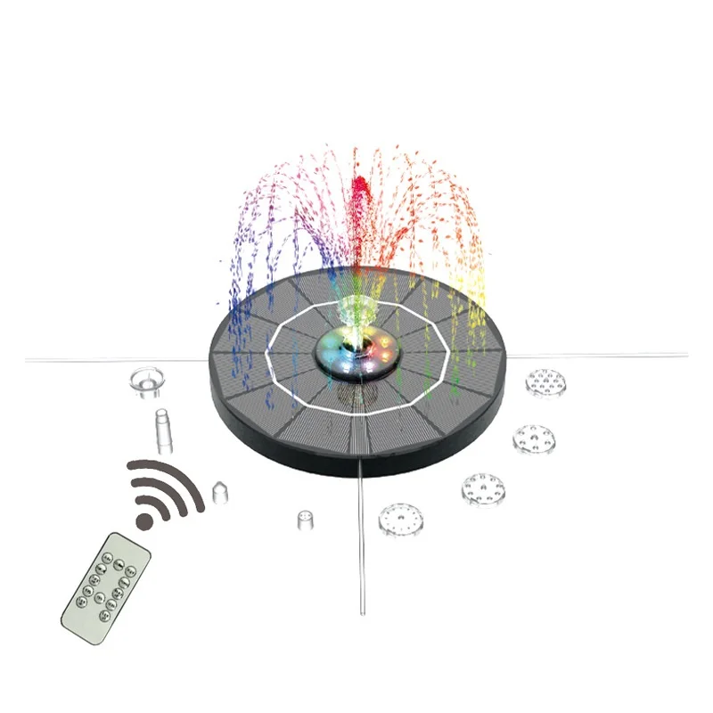 3-5W-Solar-Fountain-Garden-Decoration-Outdoor-Remote-Control-Solar ...