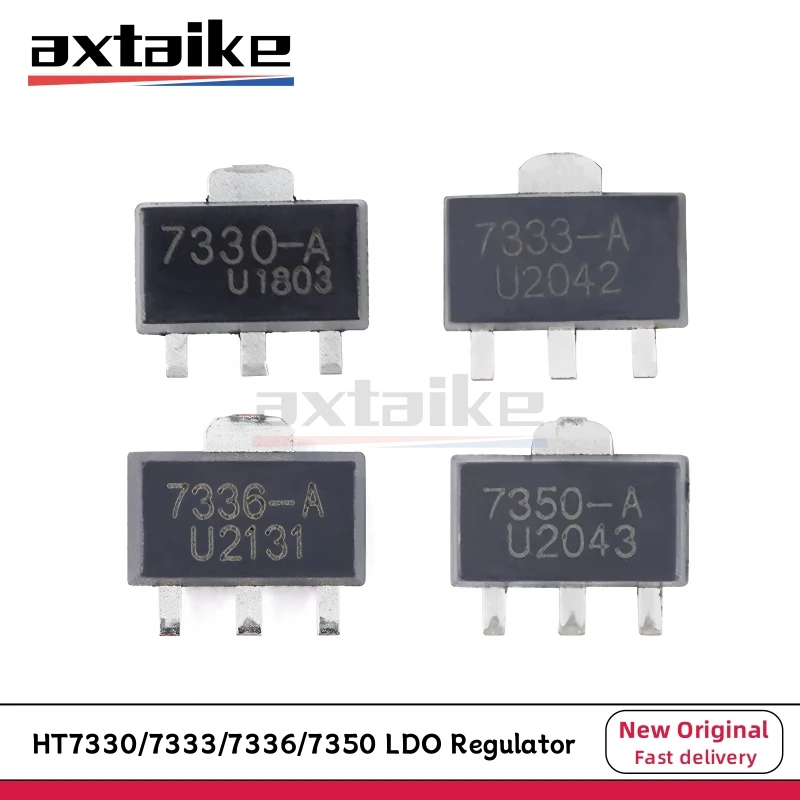 50PCS HT 7330-A 7333-A 7336-A 7350-A SOT-89 3V 3.3V 3.6V 5V 250mA 30V ...